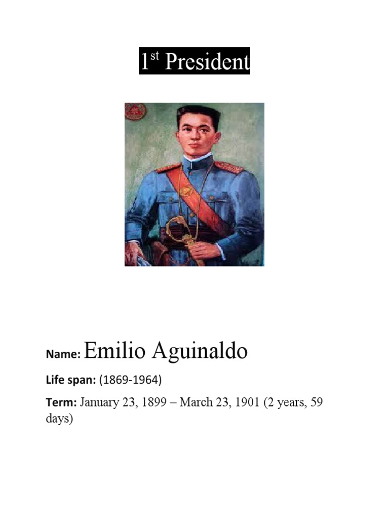 List of Philippine Presidents 1-17 | PDF | President Of The Philippines ...