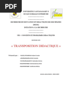 La Transposition Didactique 2eme Exposé | PDF | Pédagogie | Enseignement