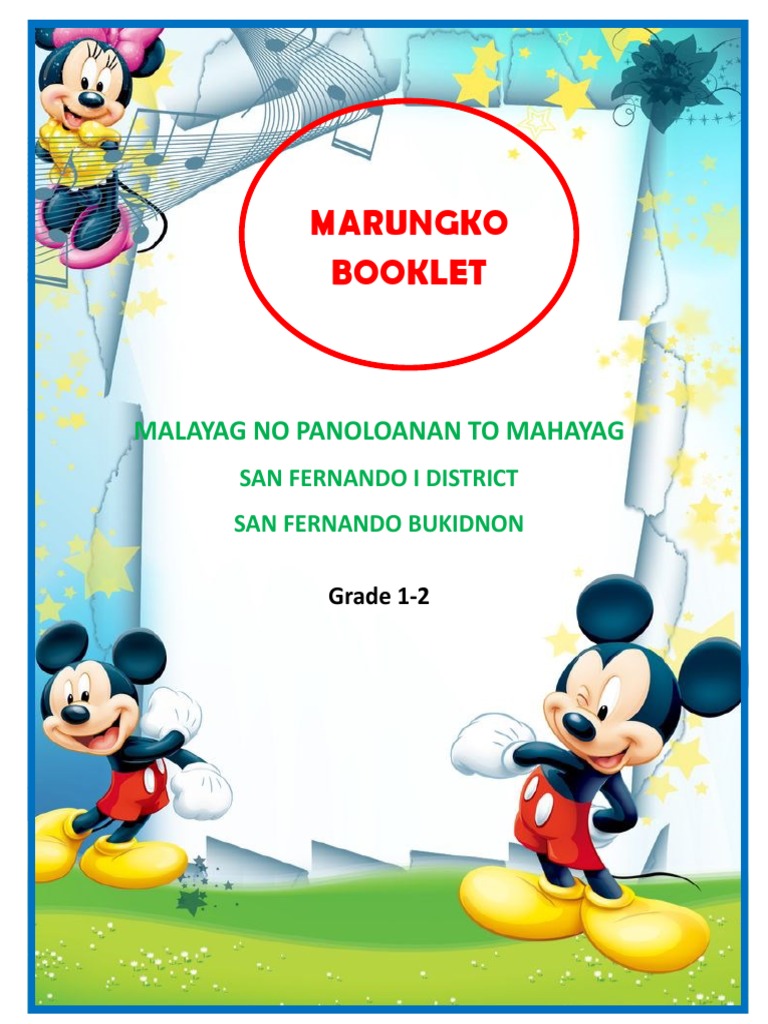 Marungko Booklet | PDF