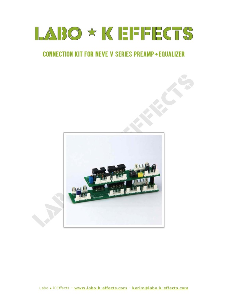 Labo K Effects for Neve V Series Rack | PDF | Electrical Connector ...