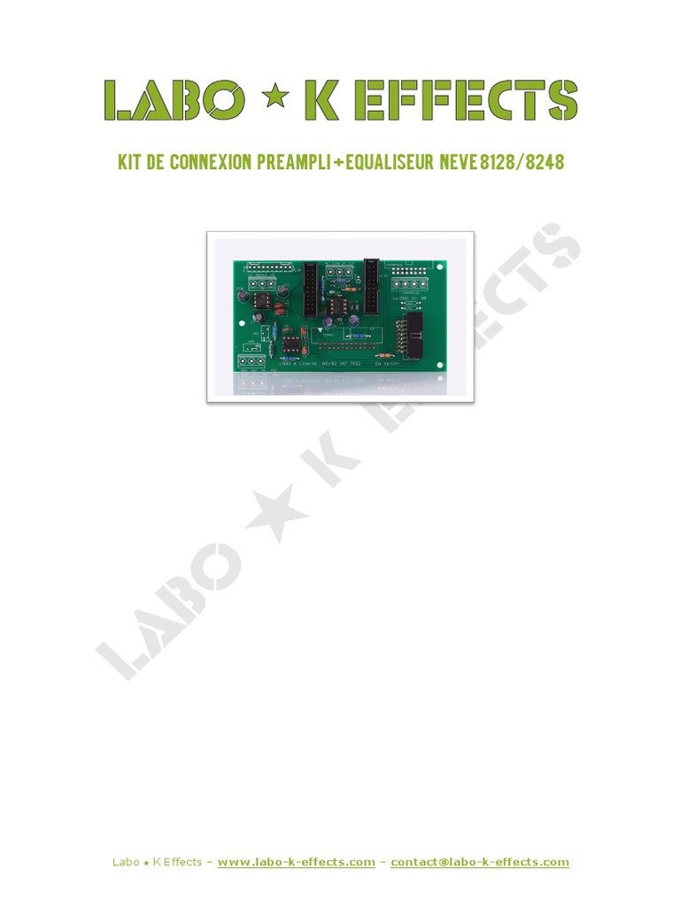 Kit de Connexion Neve 8128/8248 | PDF | Électromagnétisme | Électronique
