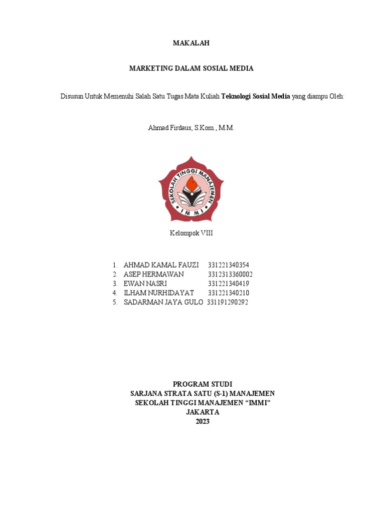 MAKALAH Kelompok 8 | PDF