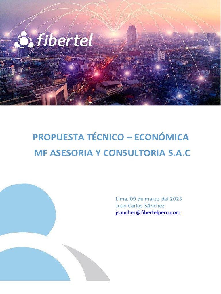 Propuesta Internet MF Asesoria y Consultoria 2023 | PDF | Internet | Enrutador (Computación)