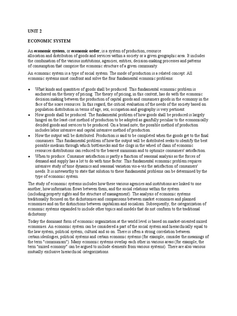 Unit 2 Be | PDF | Economic System | Capitalism