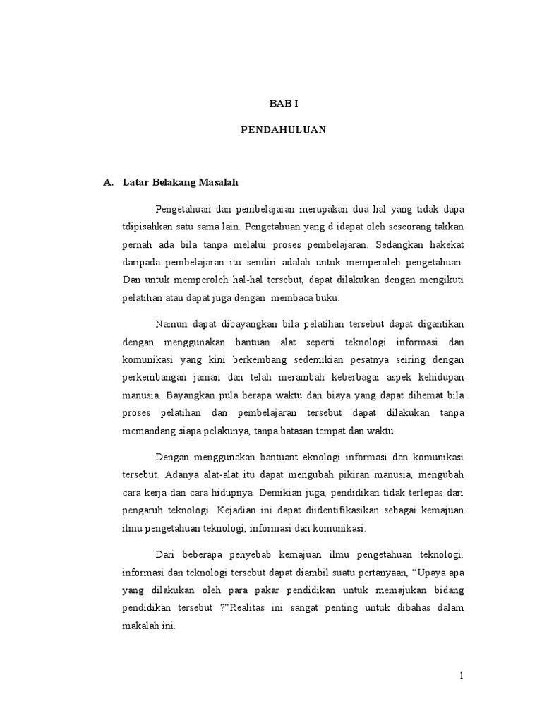 Makalah E-Learning | PDF