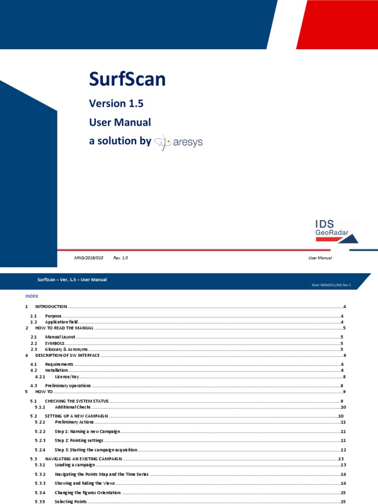 SurfScan 1.5 - User Manual | PDF | Online And Offline | Button (Computing)