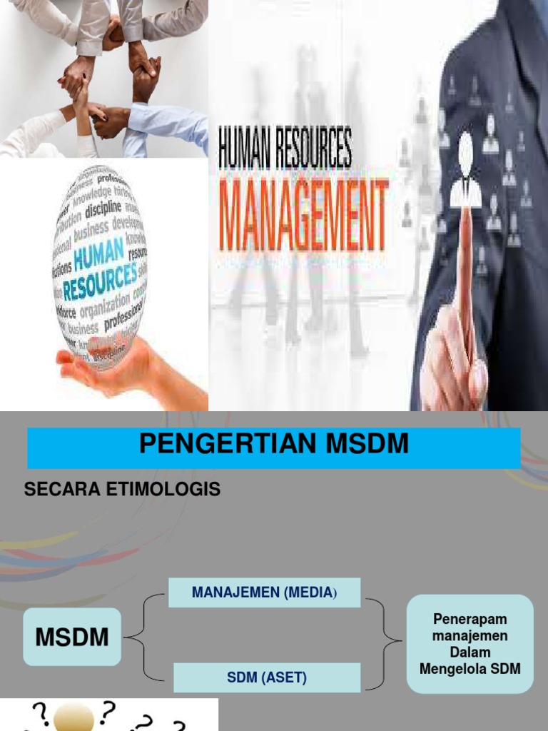 MATERI 2 SESI I - Peran Dan Fungsi MSDM | PDF | Pengembangan Diri