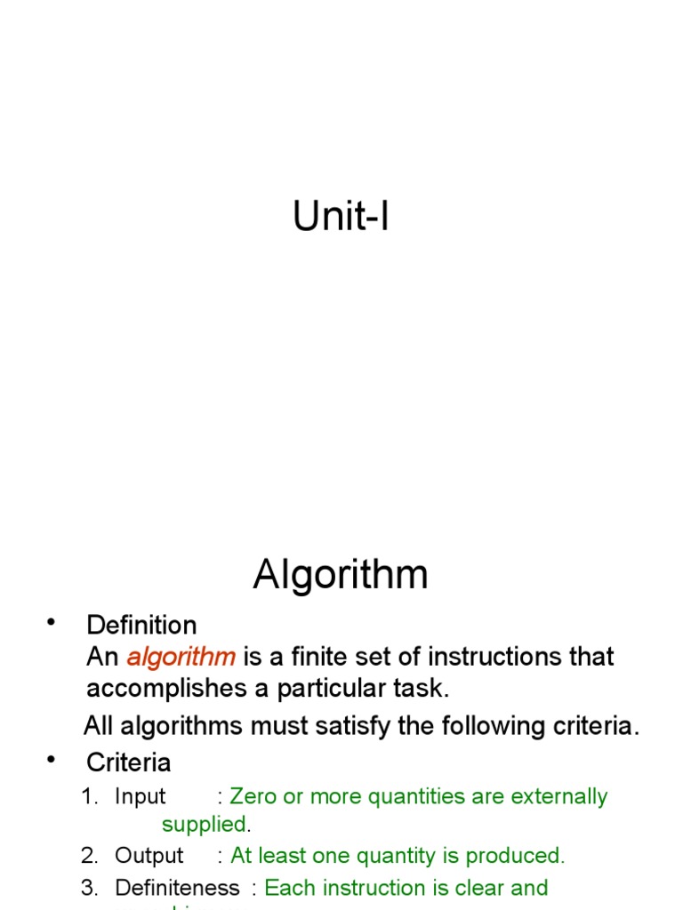DS Unit1 Part-1 | PDF | Control Flow | Programming