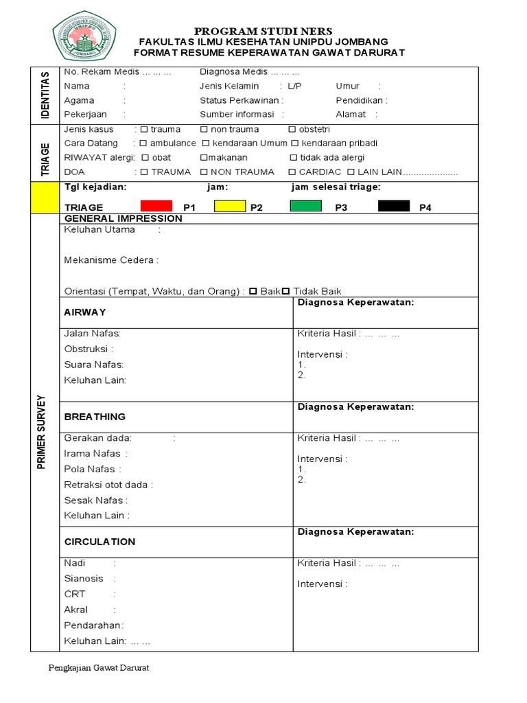Format Resume Gadar 2023 | PDF