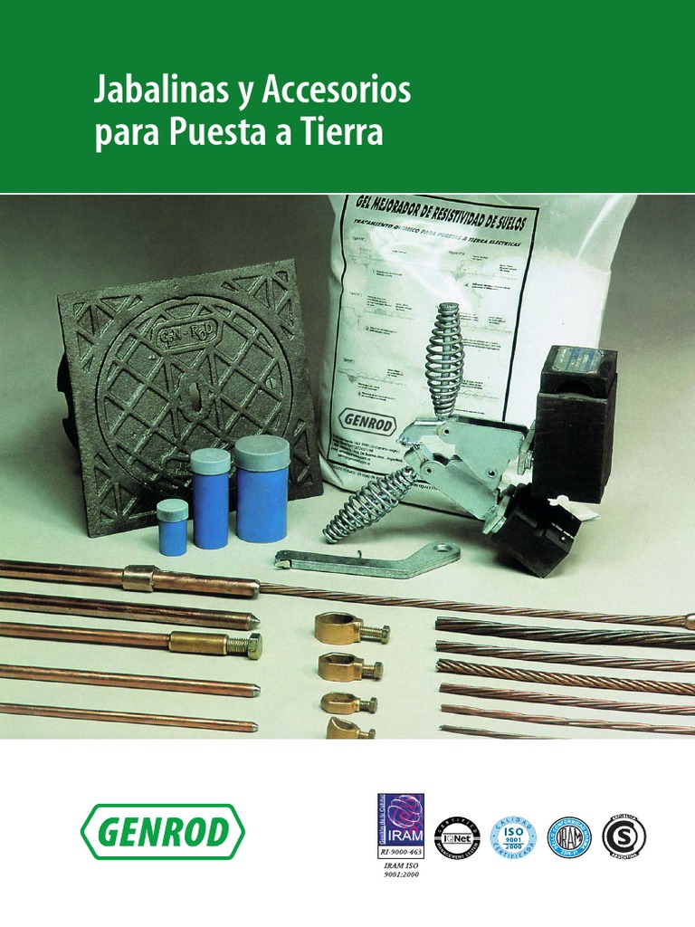 Jabalinas y Gel para Puesta a Tierra | PDF | Cobre | Tierra