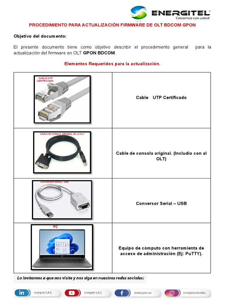 Actualización Firmware OLT BDCOM GP3600 | PDF | Dirección IP | Interfaz de línea de comando