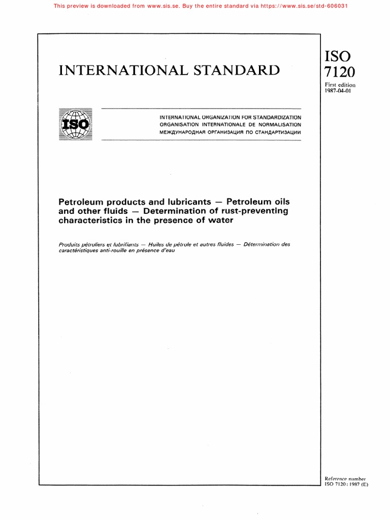 Iso 7120 en PDF | PDF | International Organization For Standardization | Water