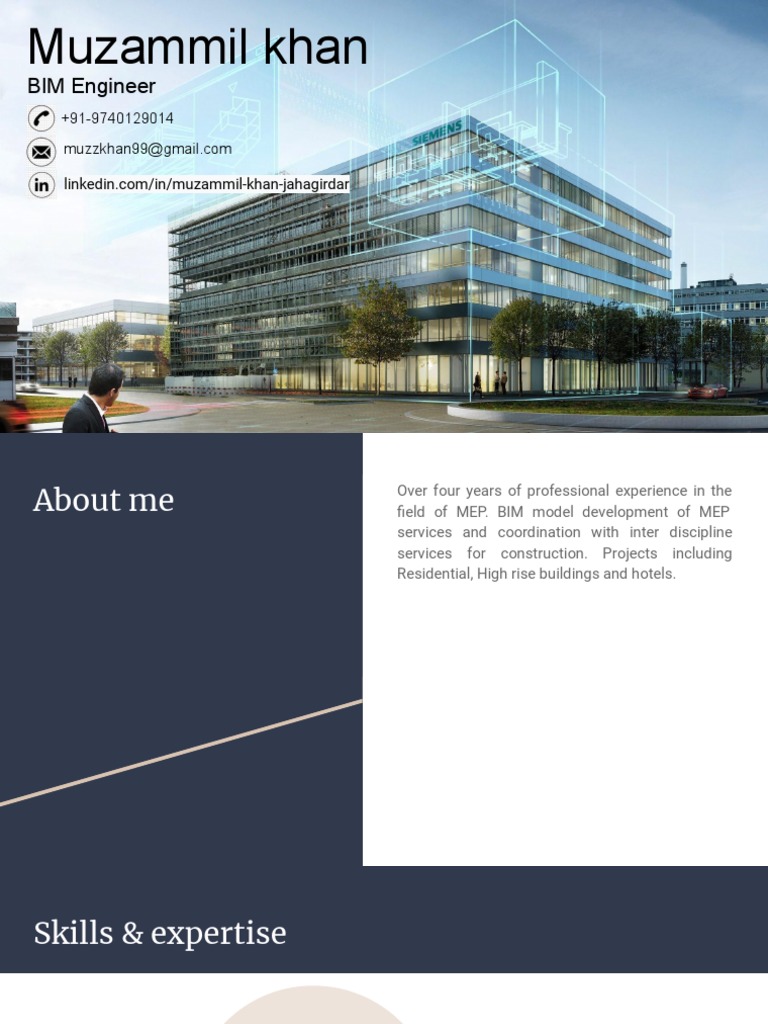 Muzammil Khan: BIM Engineer | PDF