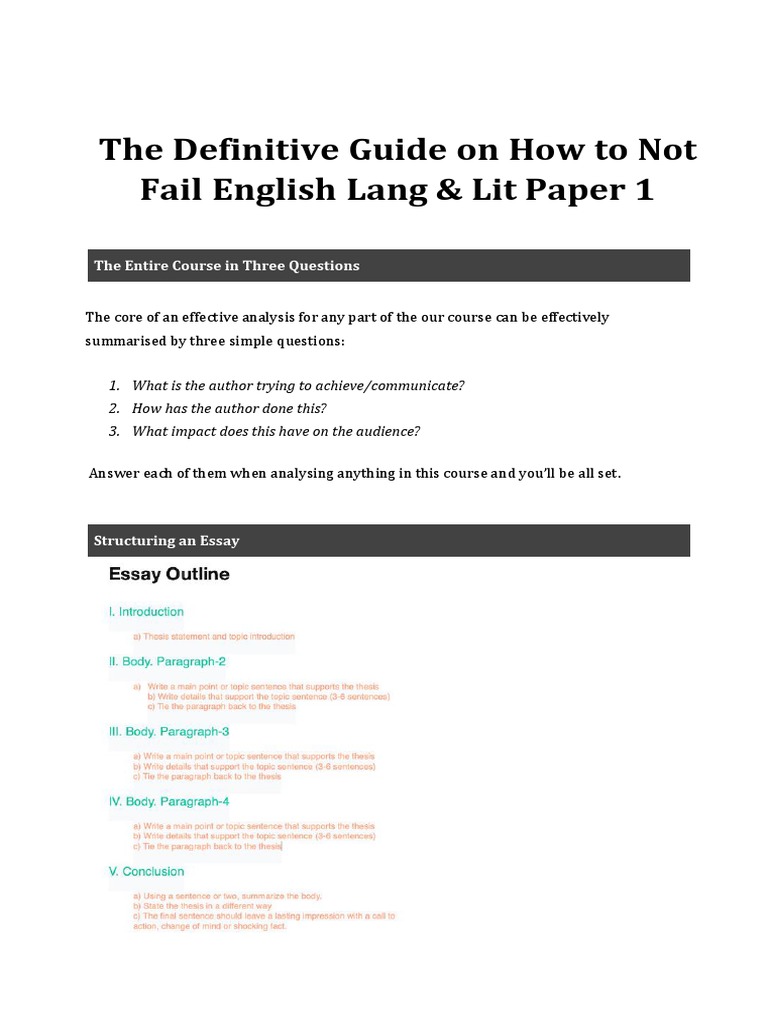 Paper 1 Essay Writing Pack | PDF | Essays | Poetry