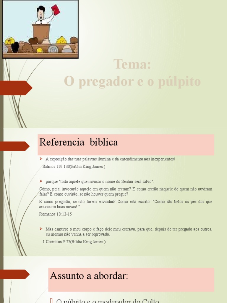 O Pregador e o Pulpito | PDF