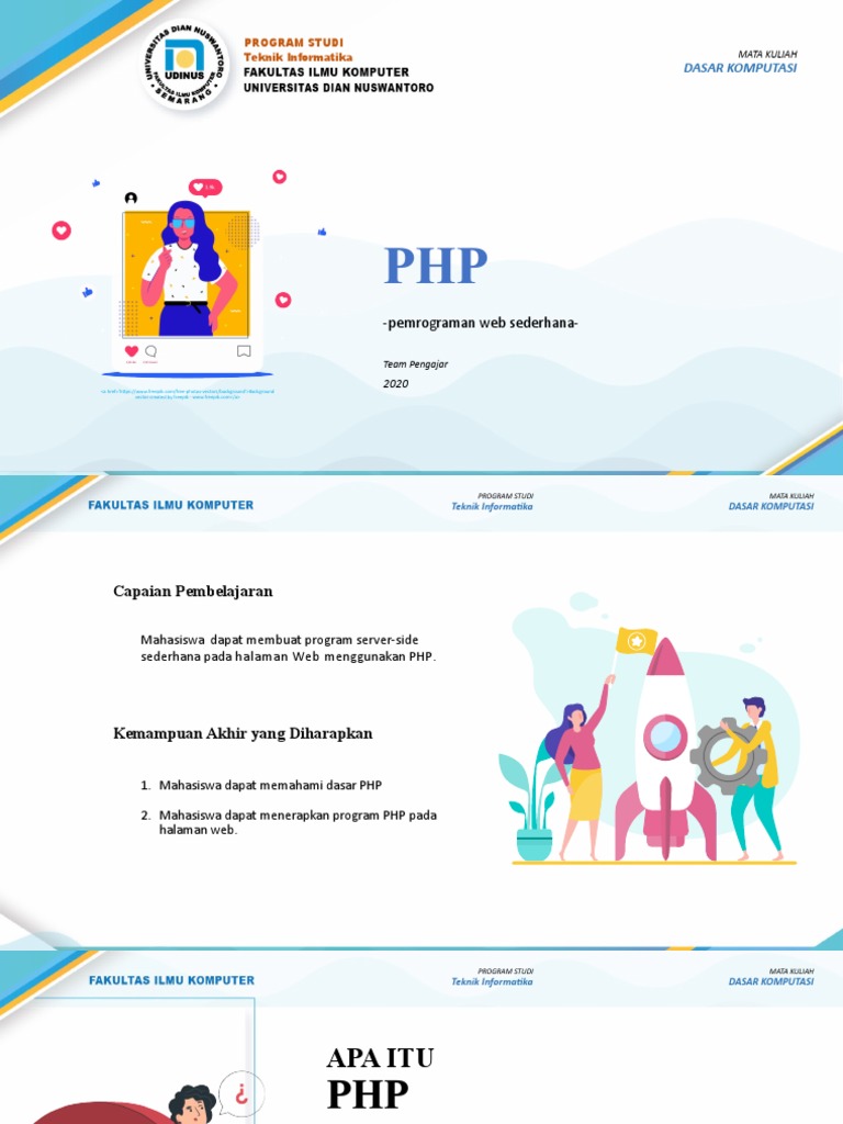 Pertemuan 13 Dan 14 - PHP | PDF | Komputer