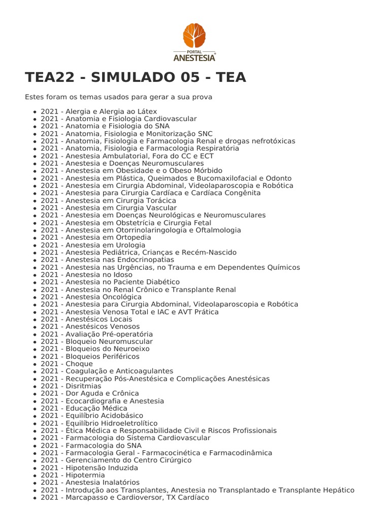 Prova 5 | PDF | Hipertensão | Fentanil
