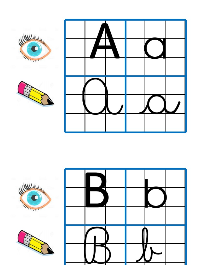 ABECEDARIO MATTE CUADRICULA (1) | PDF