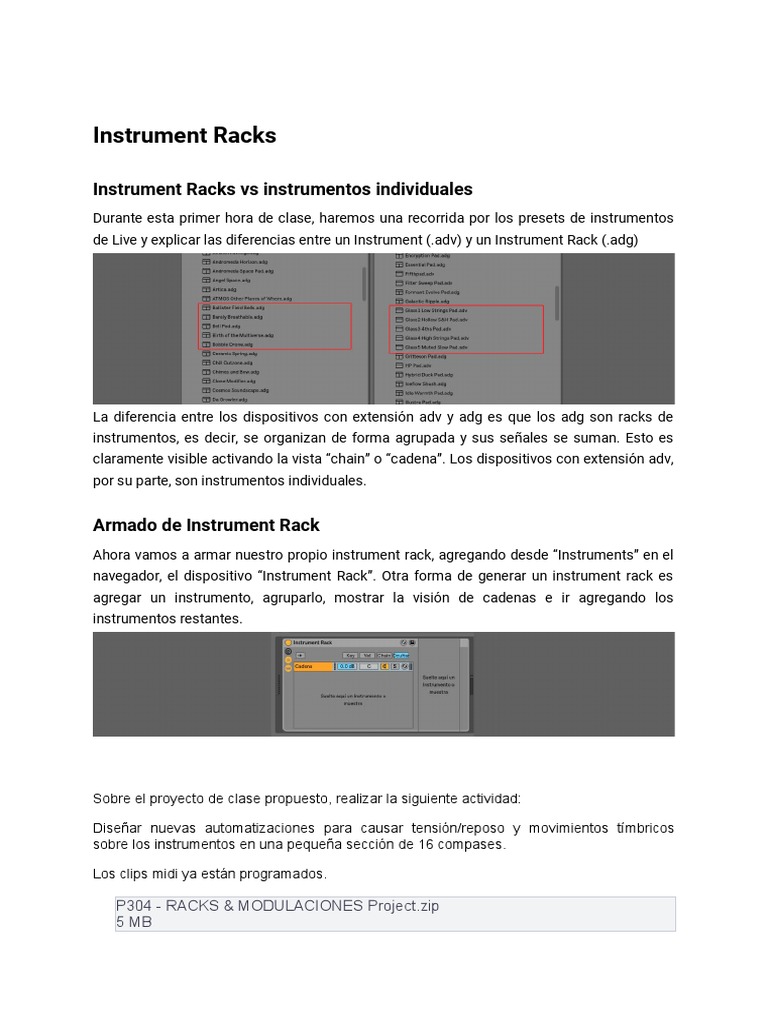 Instrument Racks | PDF