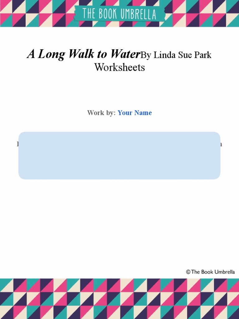A Long Walk To Water: Worksheets | PDF