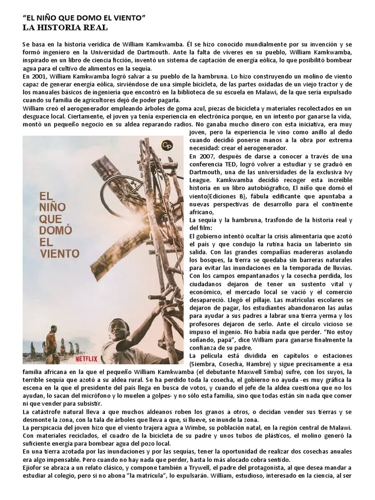 El Niño Que Domo El Viento | PDF