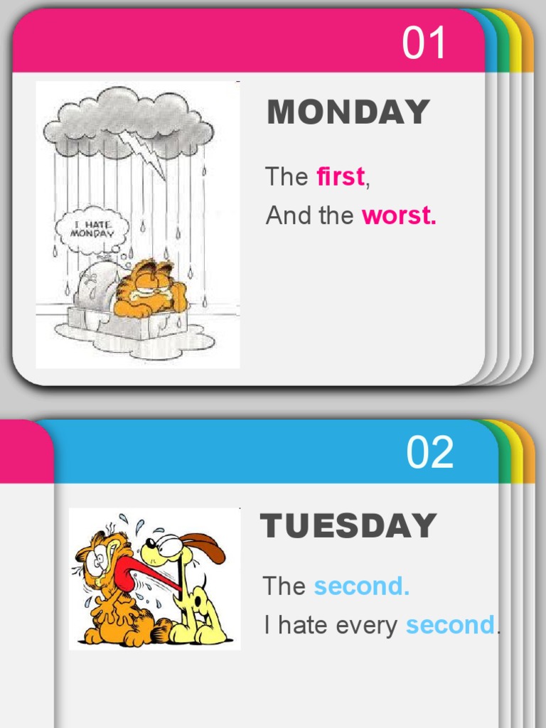 Rhyme On Days of The Week Ordinal Numbers | PDF Rhyme On Days of The Week Ordinal Numbers | PDF