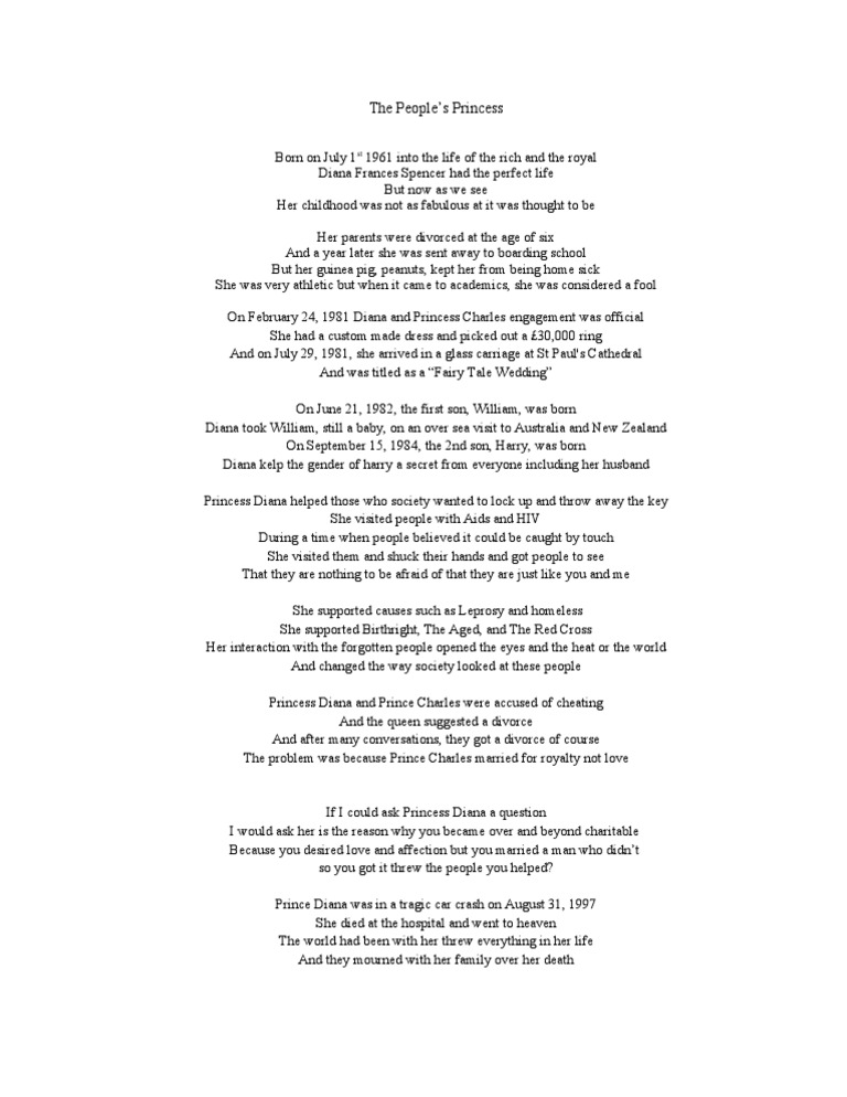 Diana Poem | PDF