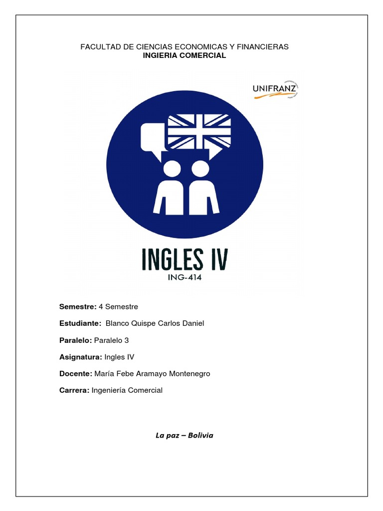Caratula Ingles IV | PDF