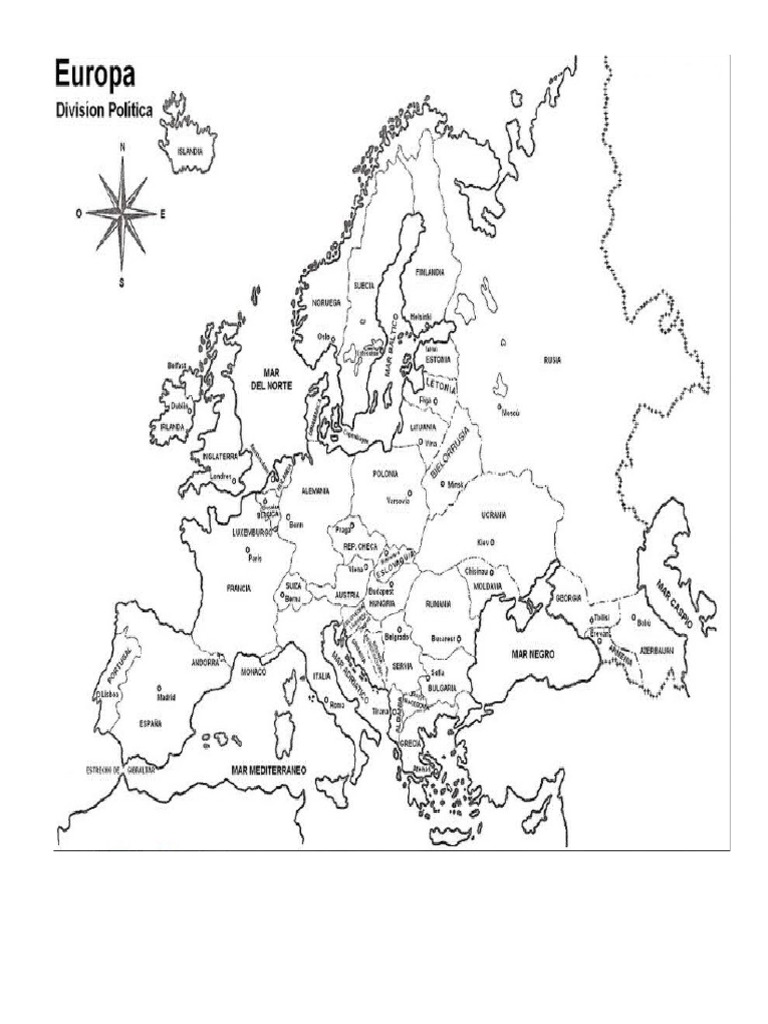 Mapa Europa - Africa Politico | PDF