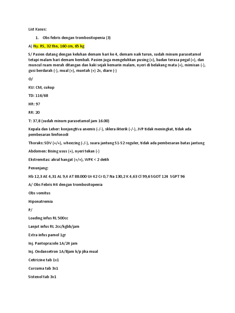 List Kasus Borang IGD | PDF