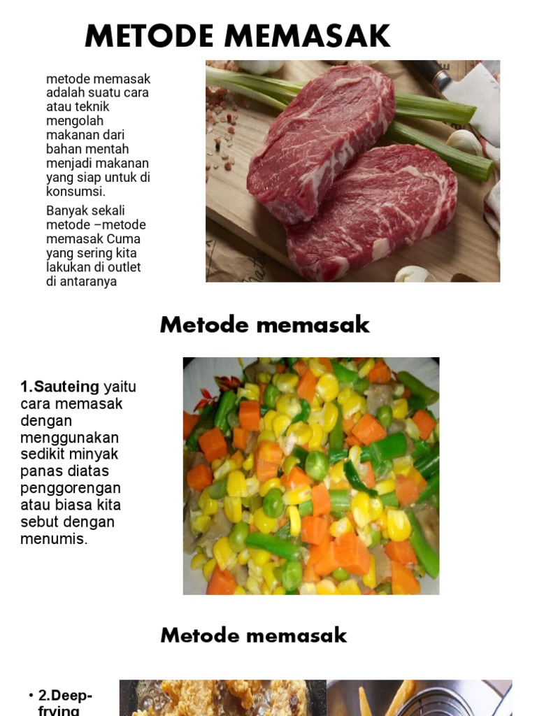METODE MEMASAK | PDF