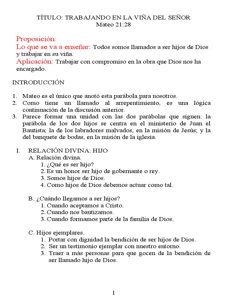 Bosquejo Sermon Expo. de Un Versículo | PDF | Jesús | Dios