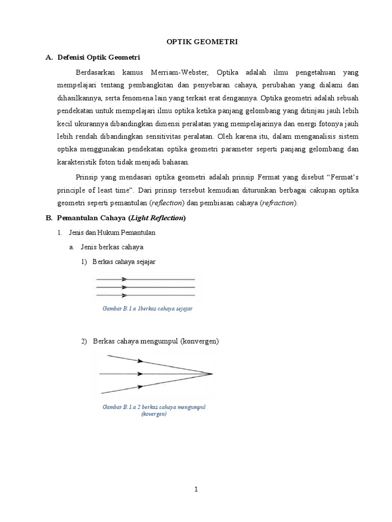 OPTIK GEOMETRI-1 | PDF