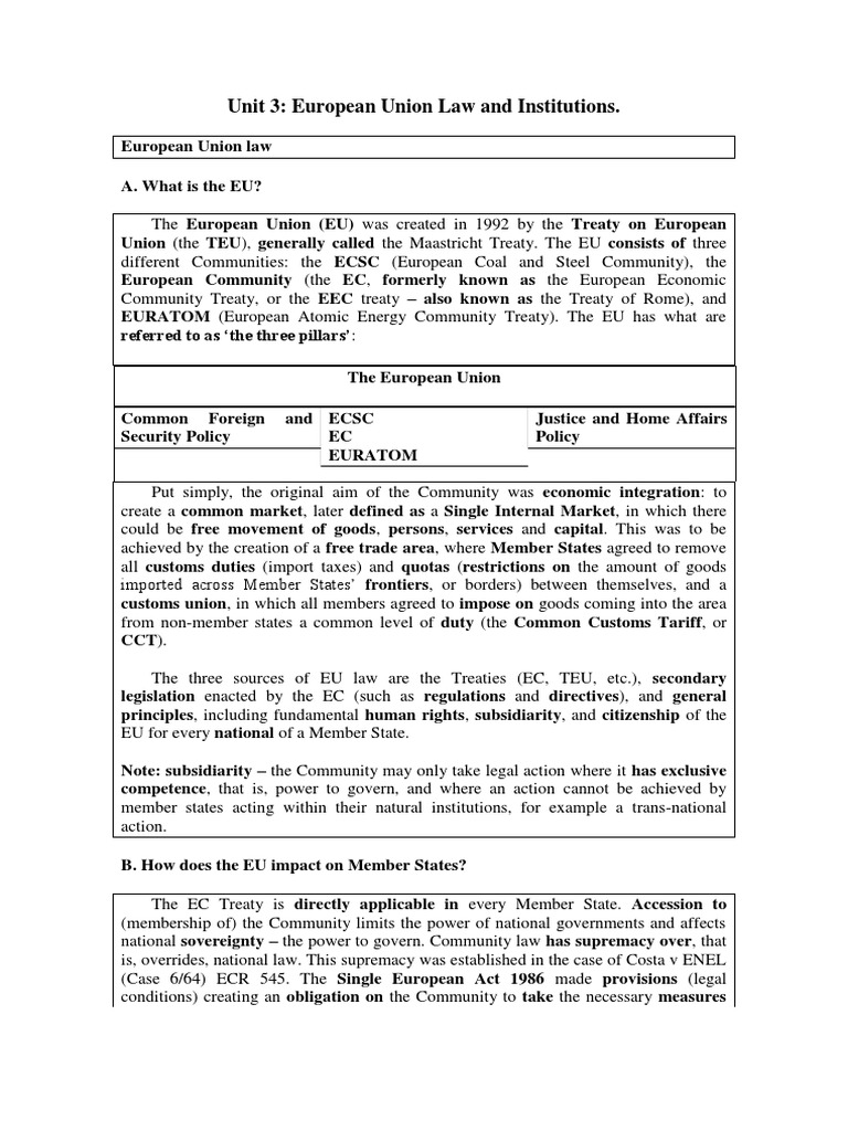 A Comprehensive Overview of the European Union Legal System and Courts ...