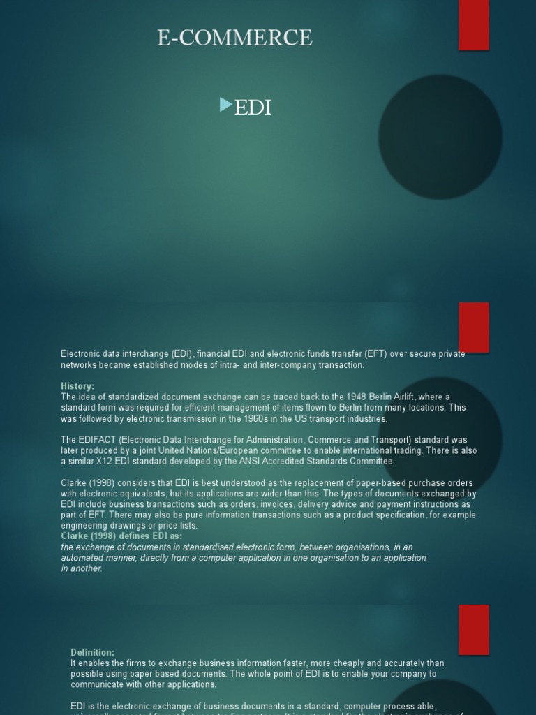 E-commerce EDI guide | PDF | Electronic Data Interchange | Business