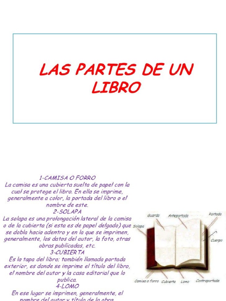 Las Partes de Un Libro | PDF