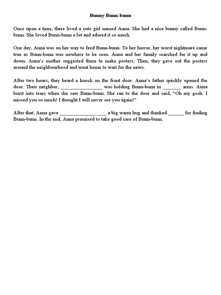 Bunny Bunn-Bunn | PDF