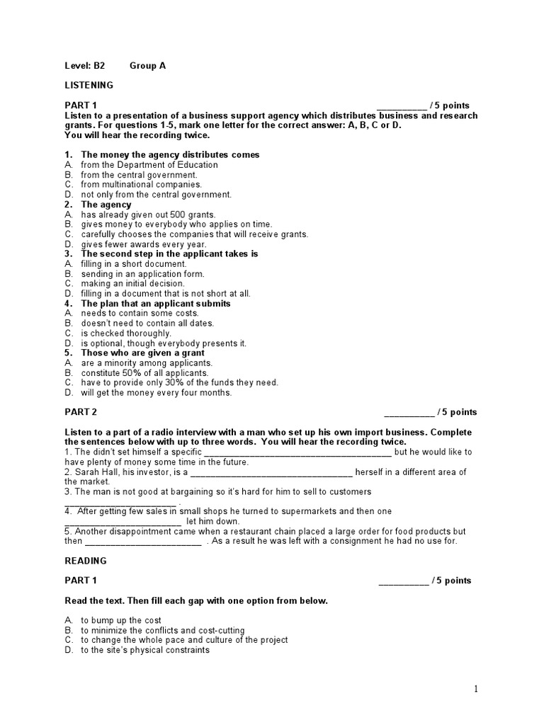 Mock GBE B2 | PDF | Nokia | Business