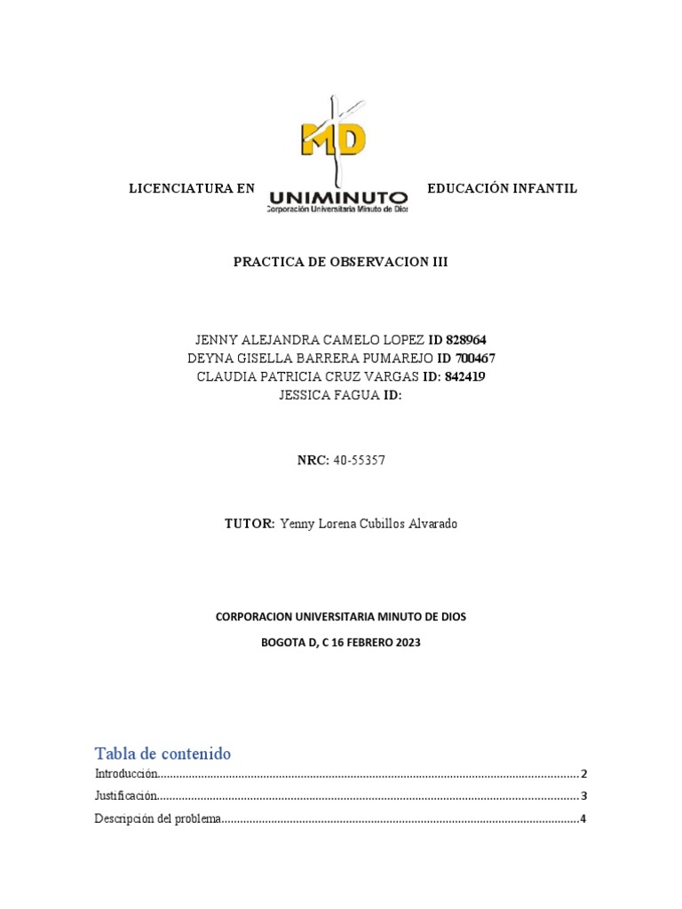 Practica de Observacion Grupal | PDF | Las emociones | Aprendizaje