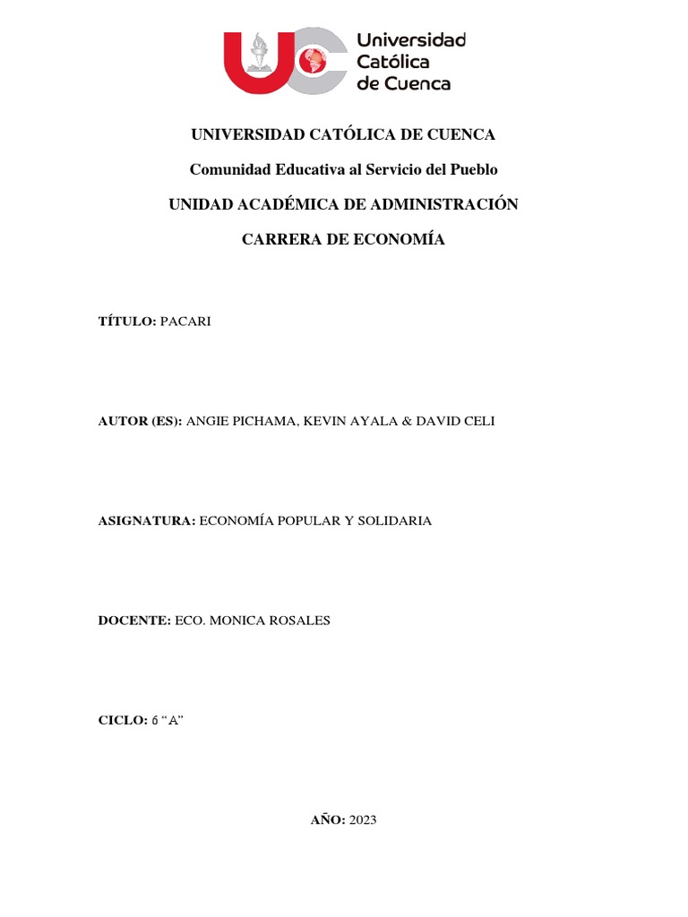 Caso Pacari - PICHAMA, AYALA, CELI | PDF | Marketing | Chocolate