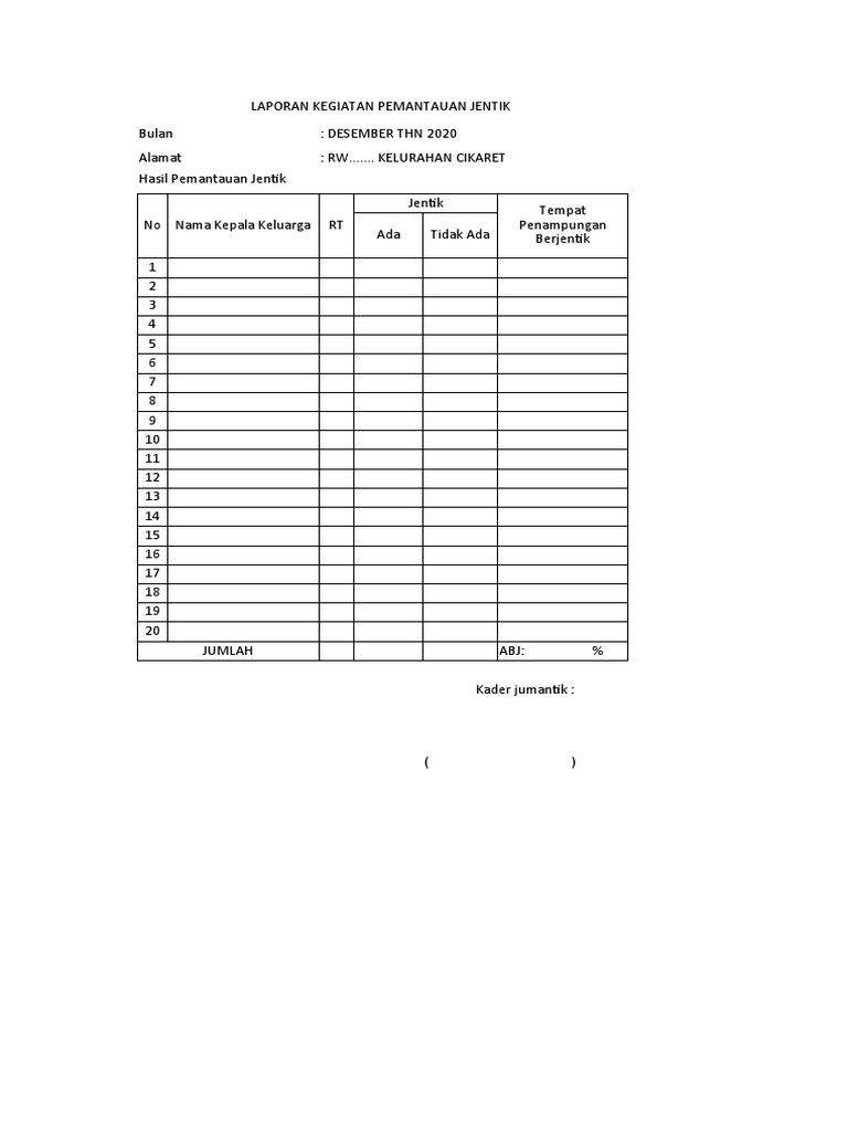Format PE, Jentik PSN | PDF