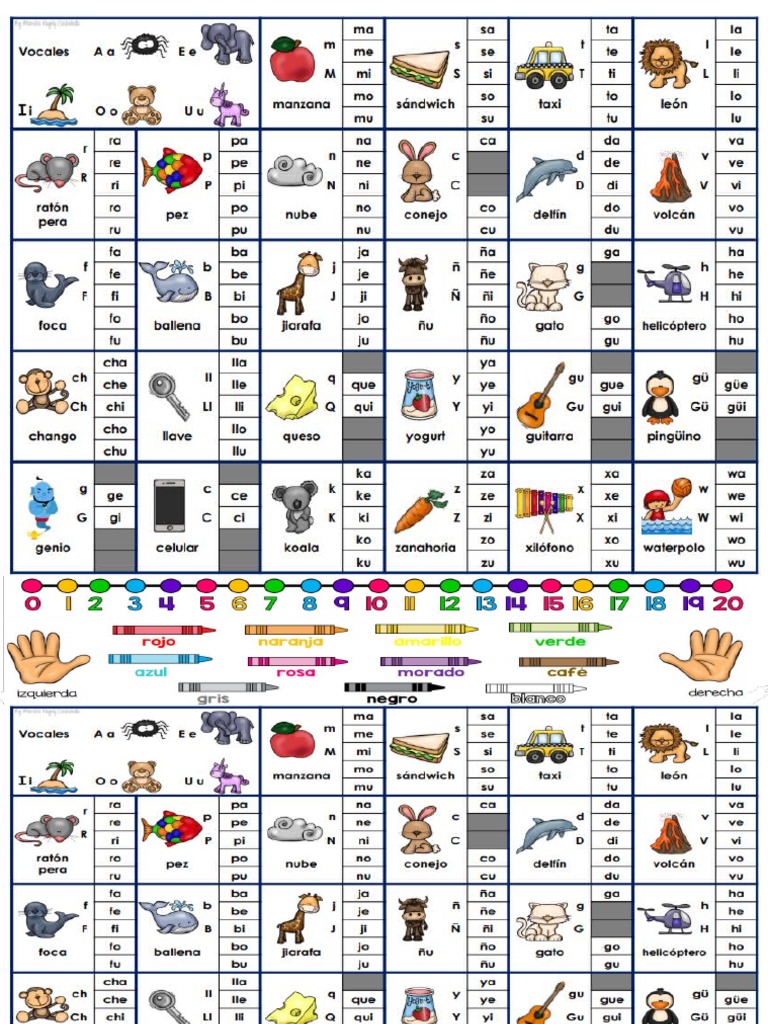 abecedario y numeros para la butaca | PDF