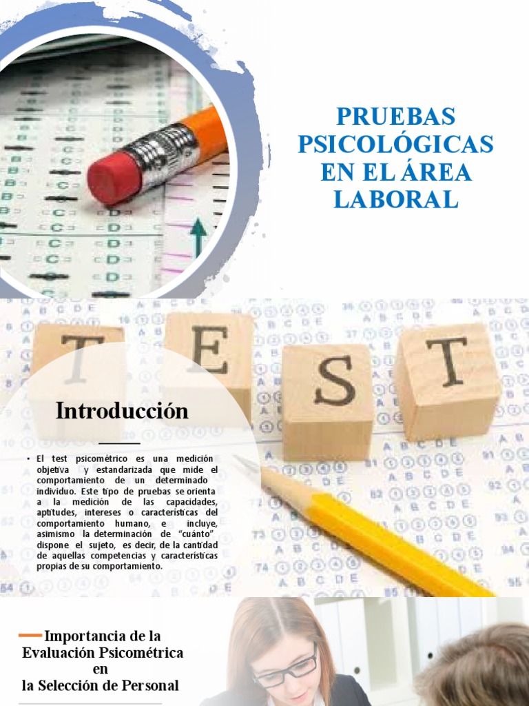 Pruebas Psicológicas en El Área Laboral | PDF | Validez (Estadísticas) | Inteligencia