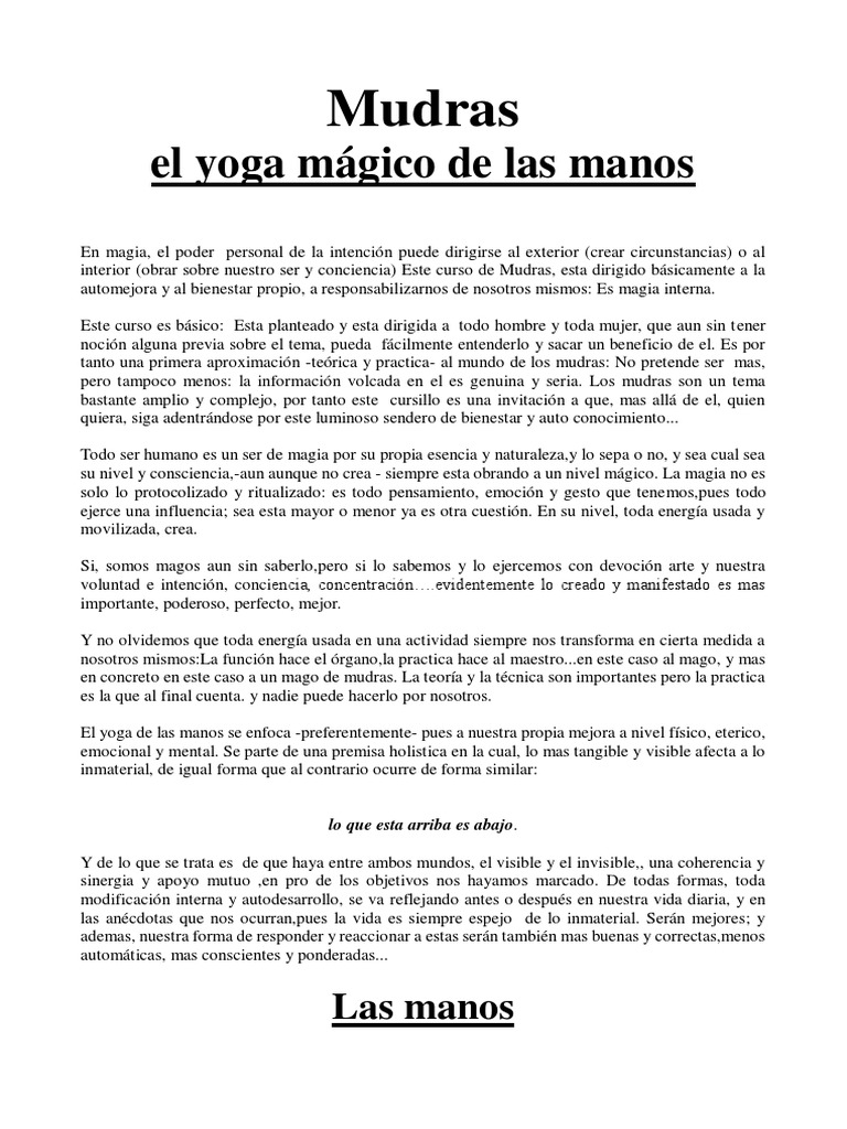 Mudras 1 Descargar Gratis Pdf Mano Mente
