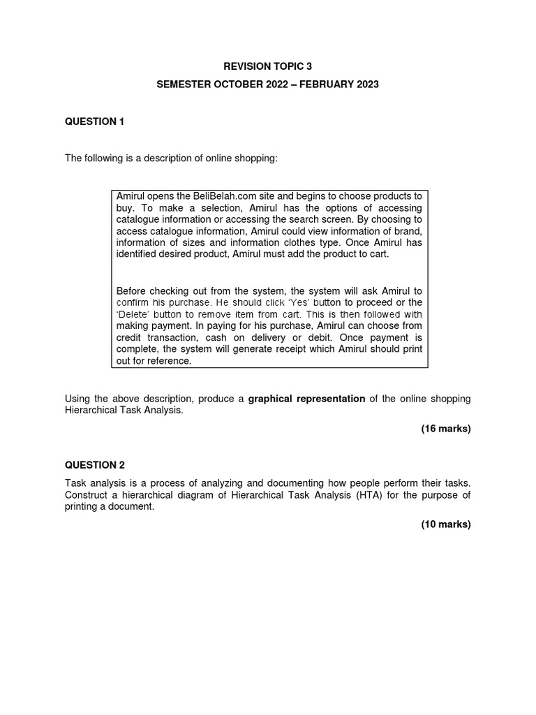 Revision Topic 3 28112022 | PDF | Online Shopping | Information ...