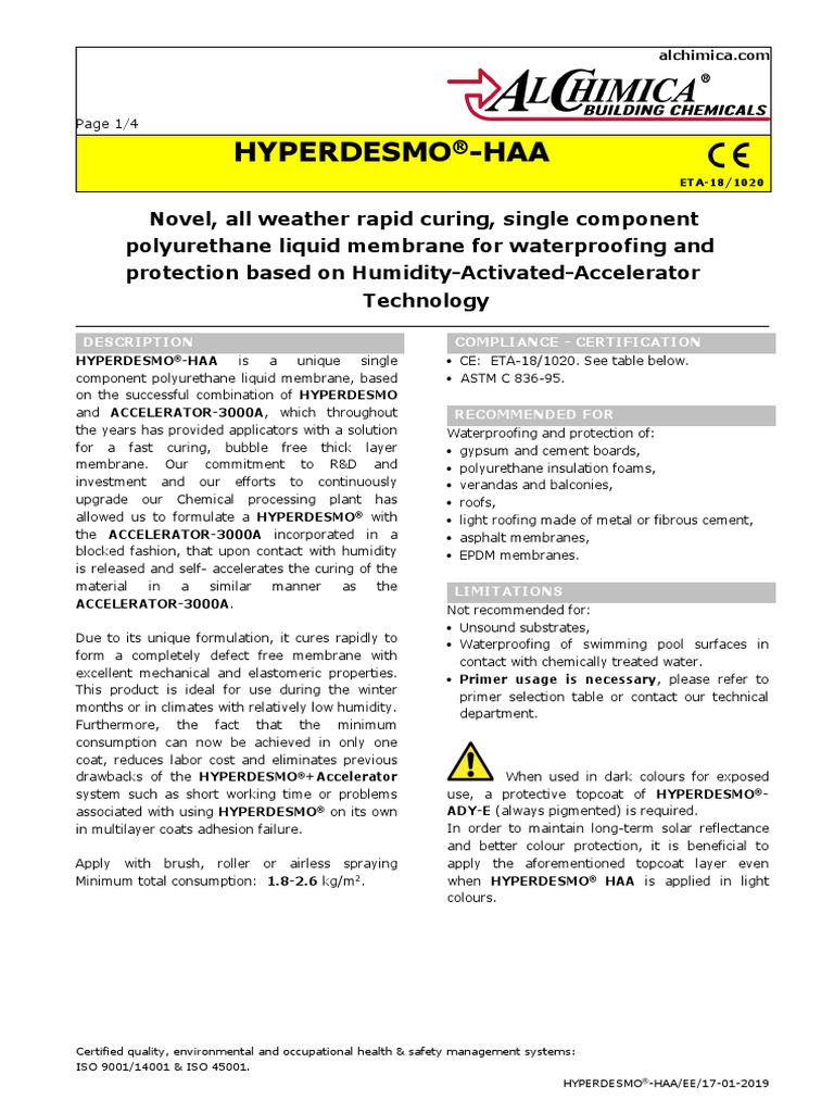 Hyperdesmo Haa v2.1 - 0 | PDF | Concrete | Materials