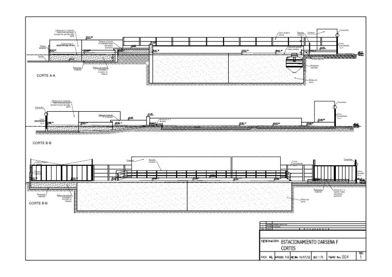 Estacionamiento Darsena F - Desarrollo Rev1-CORTES-04 | PDF