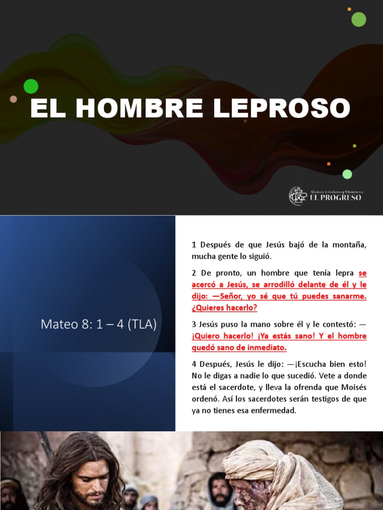 El Hombre Leproso | PDF | Lepra | Jesús