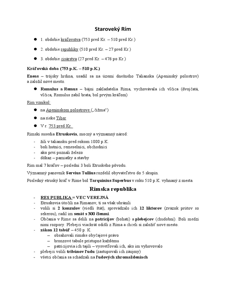 Staroveký Rím | PDF