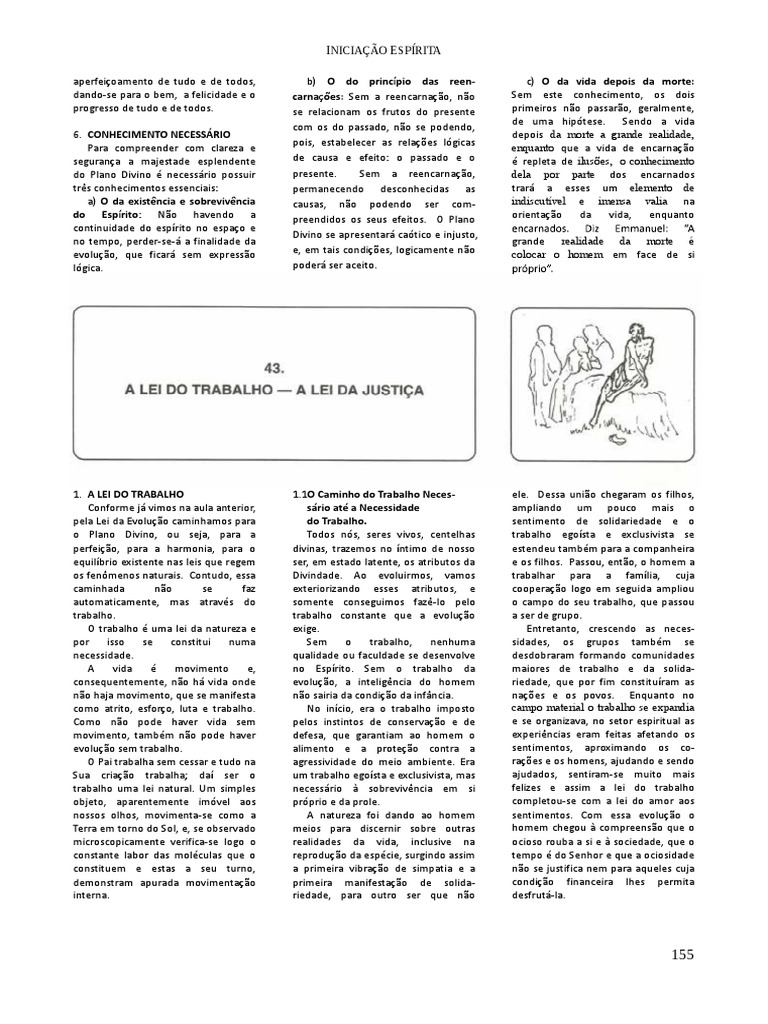 Lei do Trabalho e Evolução Espírita | PDF | Justiça | Crime e Violência